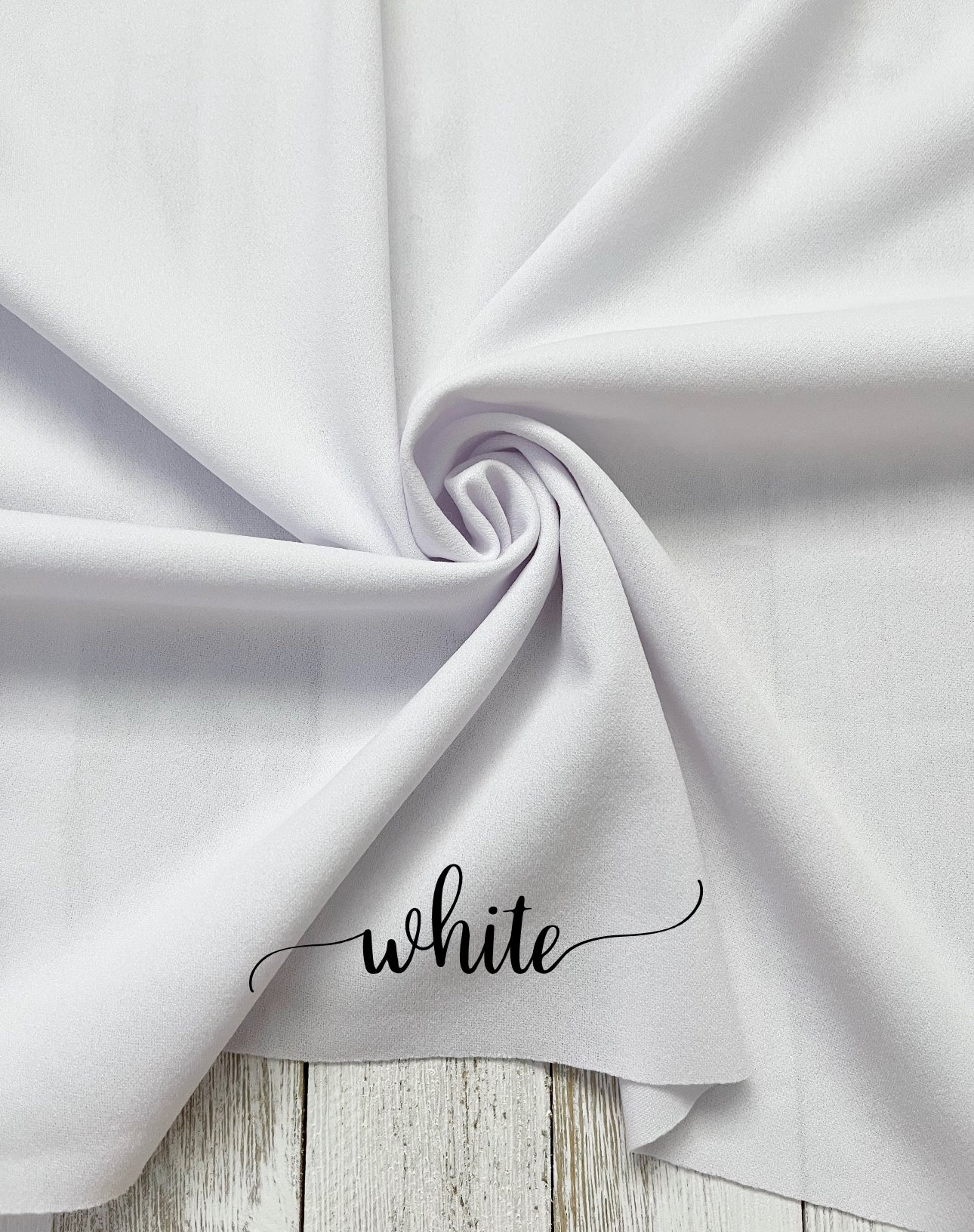 Crepe white – Milan Fabrics